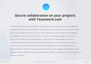 Teamwork.com Security Overvew | PDF