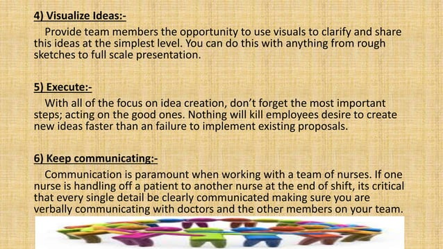 Team work- purposes, characteristics, techniques and stages of team ...
