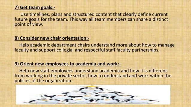 Team work- purposes, characteristics, techniques and stages of team ...