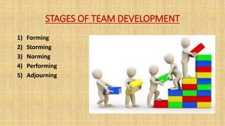 Team work- purposes, characteristics, techniques and stages of team ...