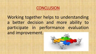 Team work- purposes, characteristics, techniques and stages of team ...