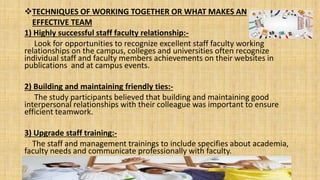 Team work- purposes, characteristics, techniques and stages of team ...