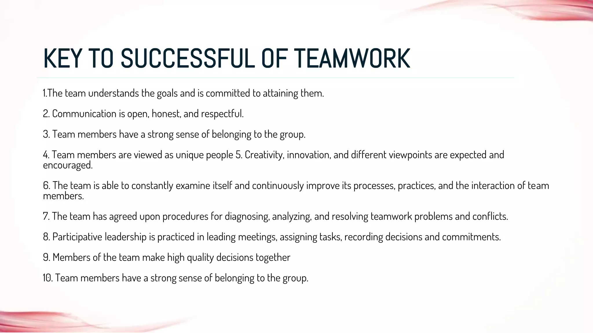 TEAM WORK | PPTX