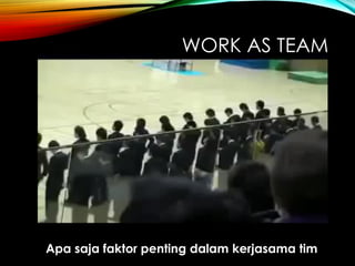 Materi Teamwork untuk anak muda agar dapat bekerja dengan baik | PDF