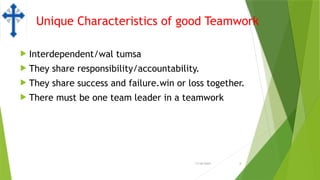 Teamwork as Christian leadership and management | PPT