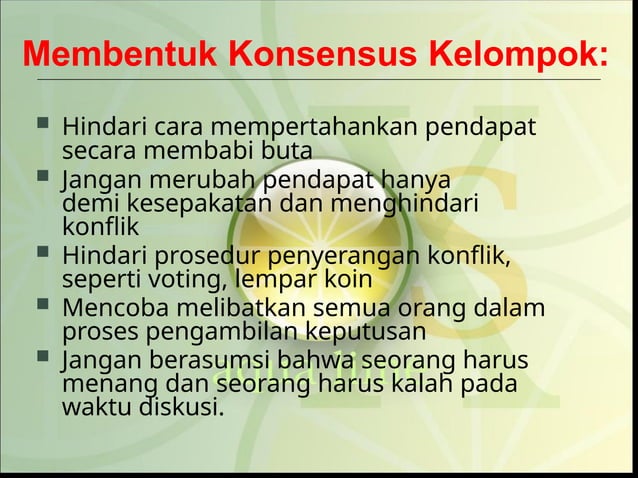 POWER POINT PRESENTASI TENTANG TEAM WORK DALAM ORGANISASI | PPTX