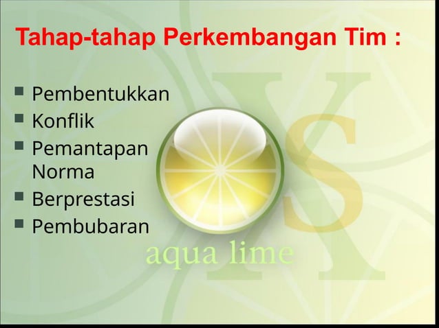 POWER POINT PRESENTASI TENTANG TEAM WORK DALAM ORGANISASI | PPTX