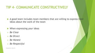 Team work - Sneha D Pai | PPT