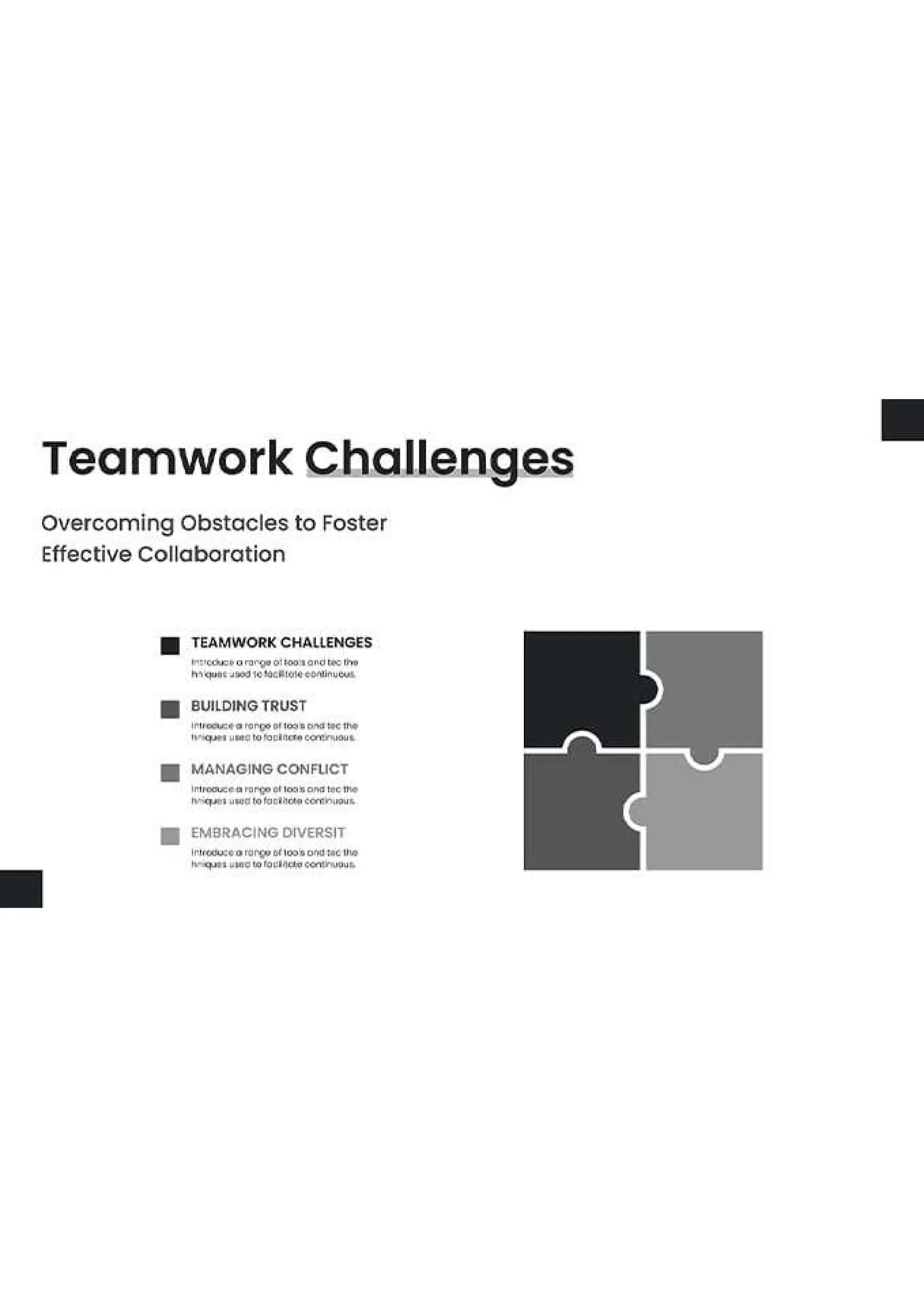 Teamwork Presentation Template | 24+ Pages Excellent Layout | PDF