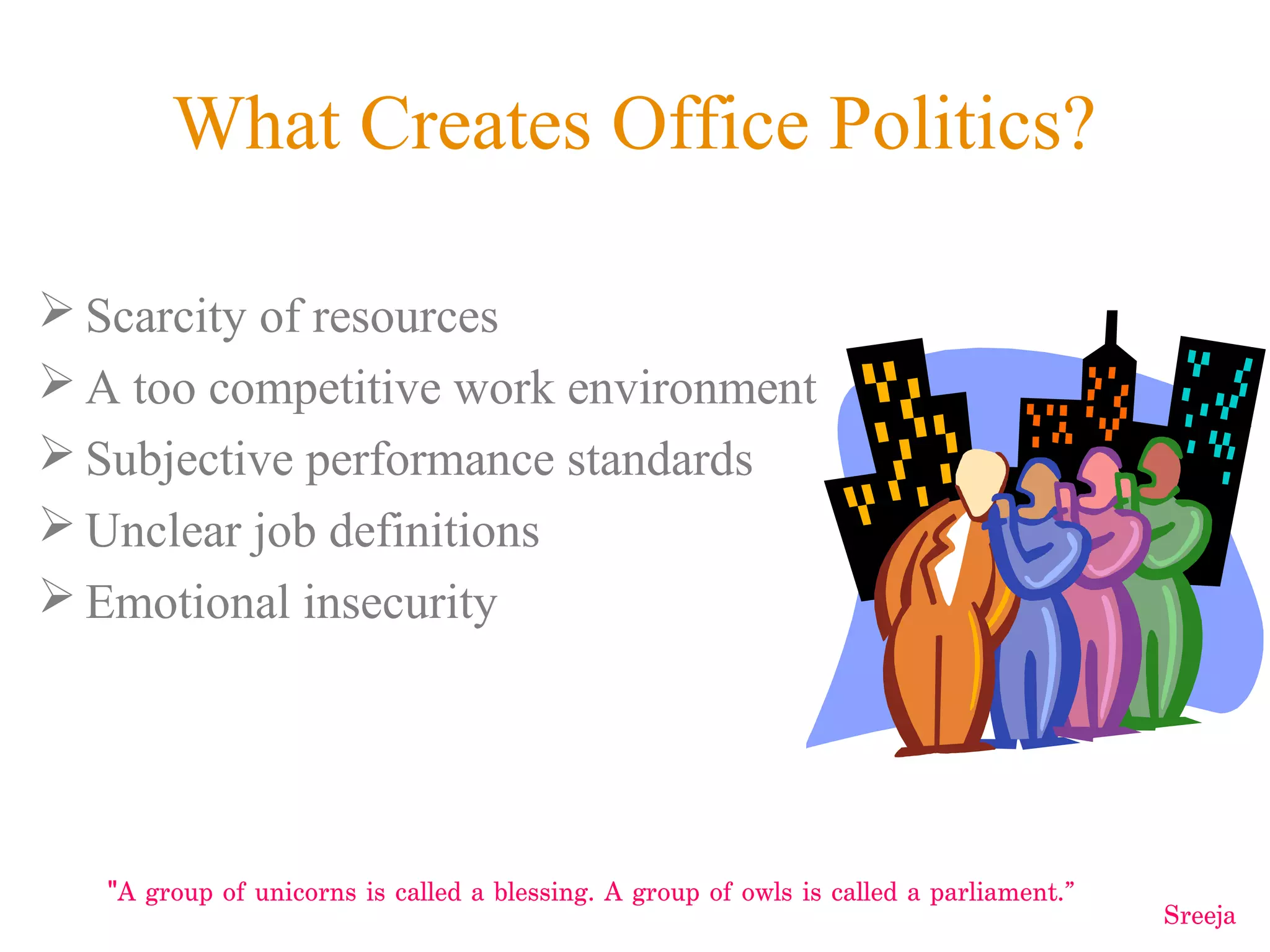 Team work - Surviving office politics | PPT