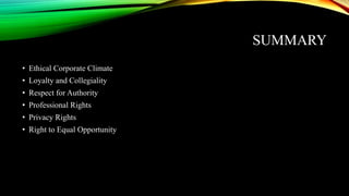 Team work and professional rights | PPT