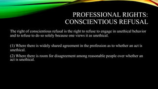Team work and professional rights | PPT
