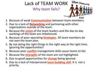Team work and team building | PPTX