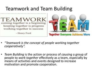Team work and team building | PPTX
