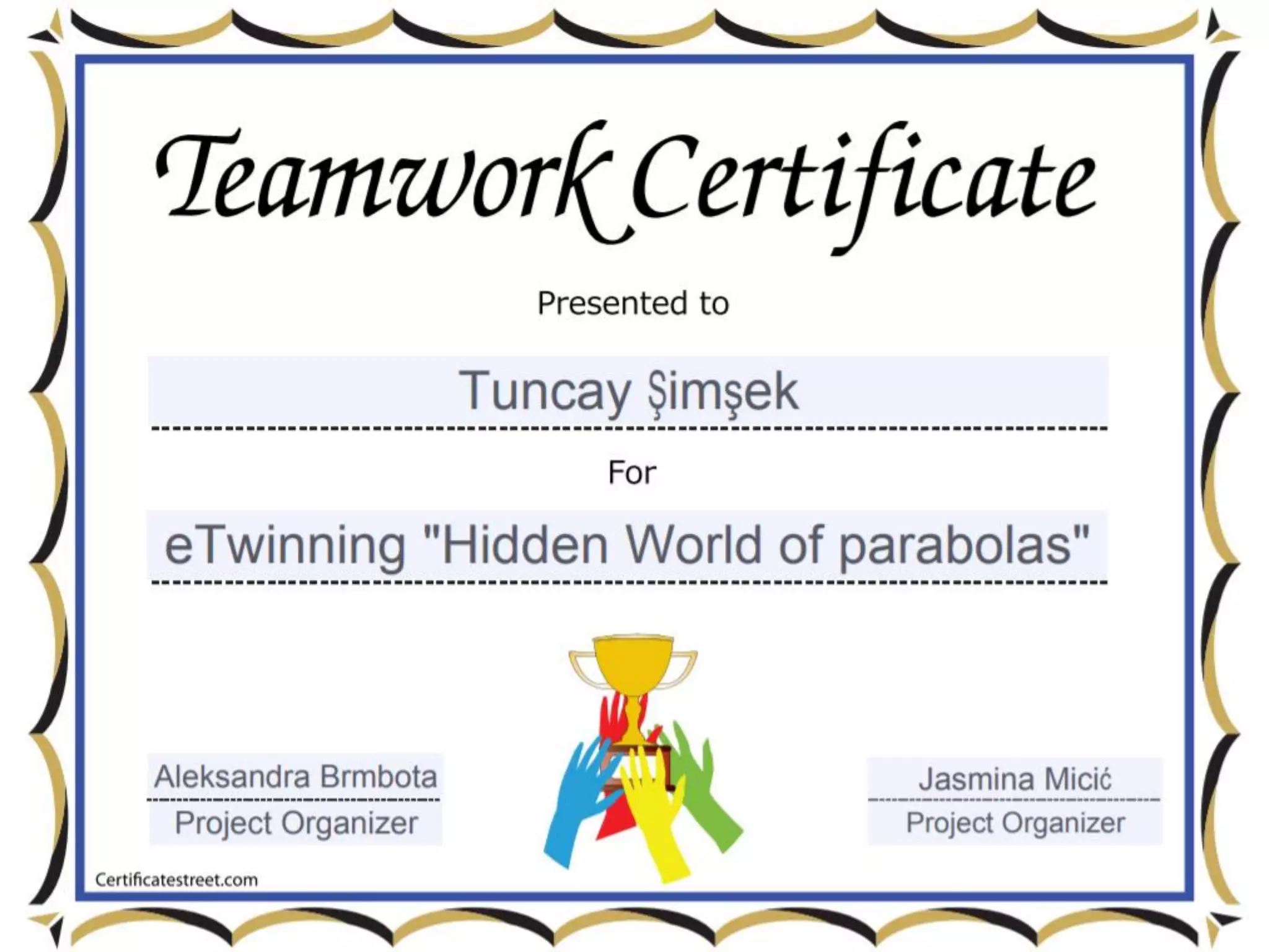 Teamwork certificate | PDF