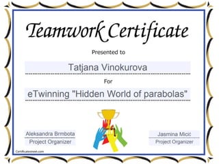 Teamwork certificate | PDF