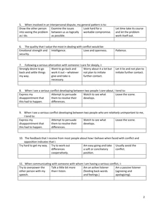 Teamwork conflict management survey | PDF