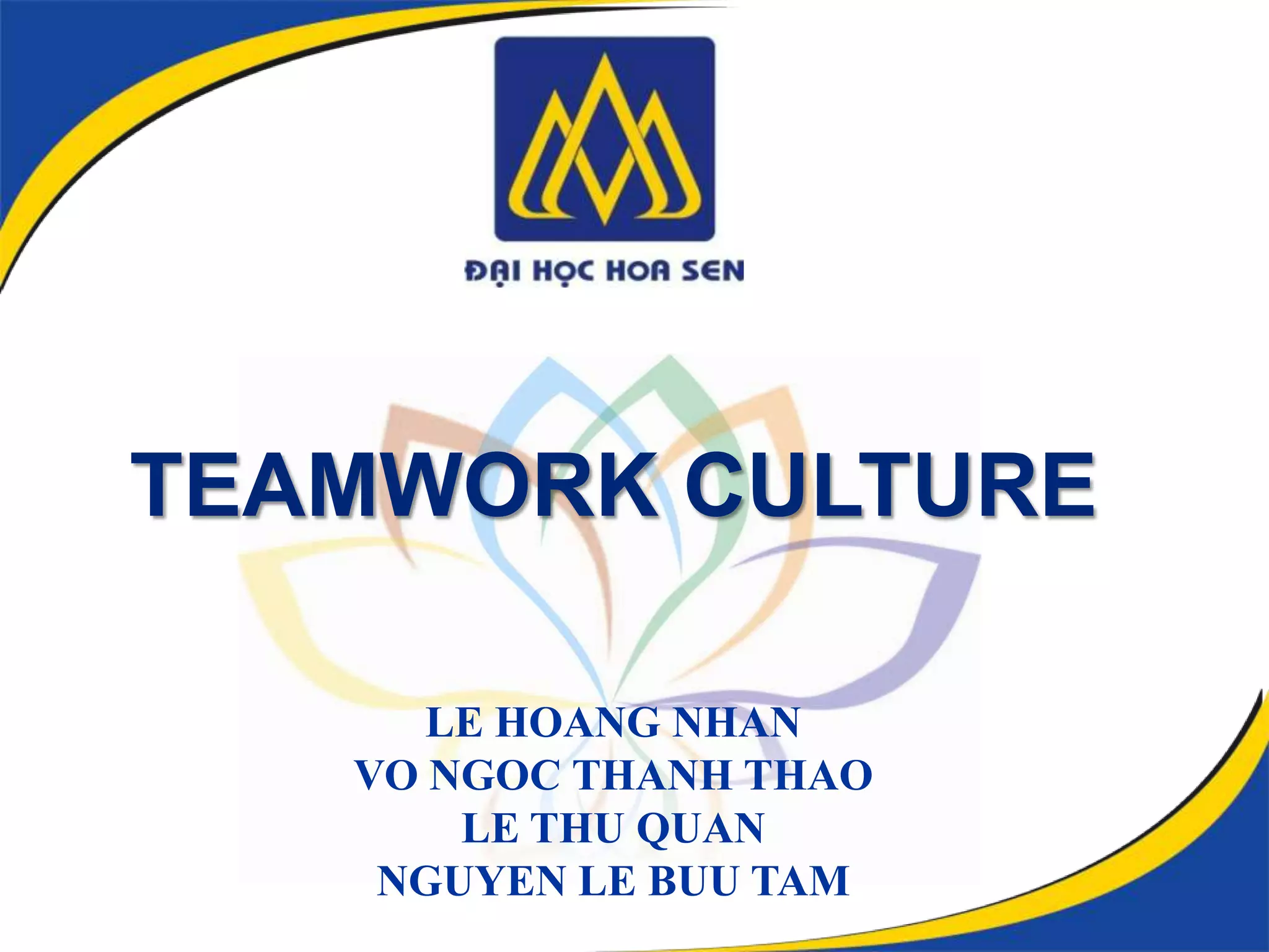 Teamwork culture | PPT