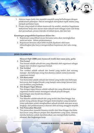 Teamwork dalam organisasi | PDF