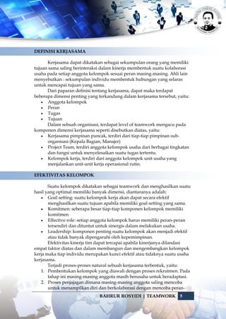 Teamwork dalam organisasi | PDF