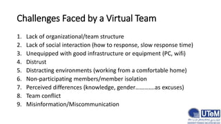 Teamwork in A Virtual Setting | PPT