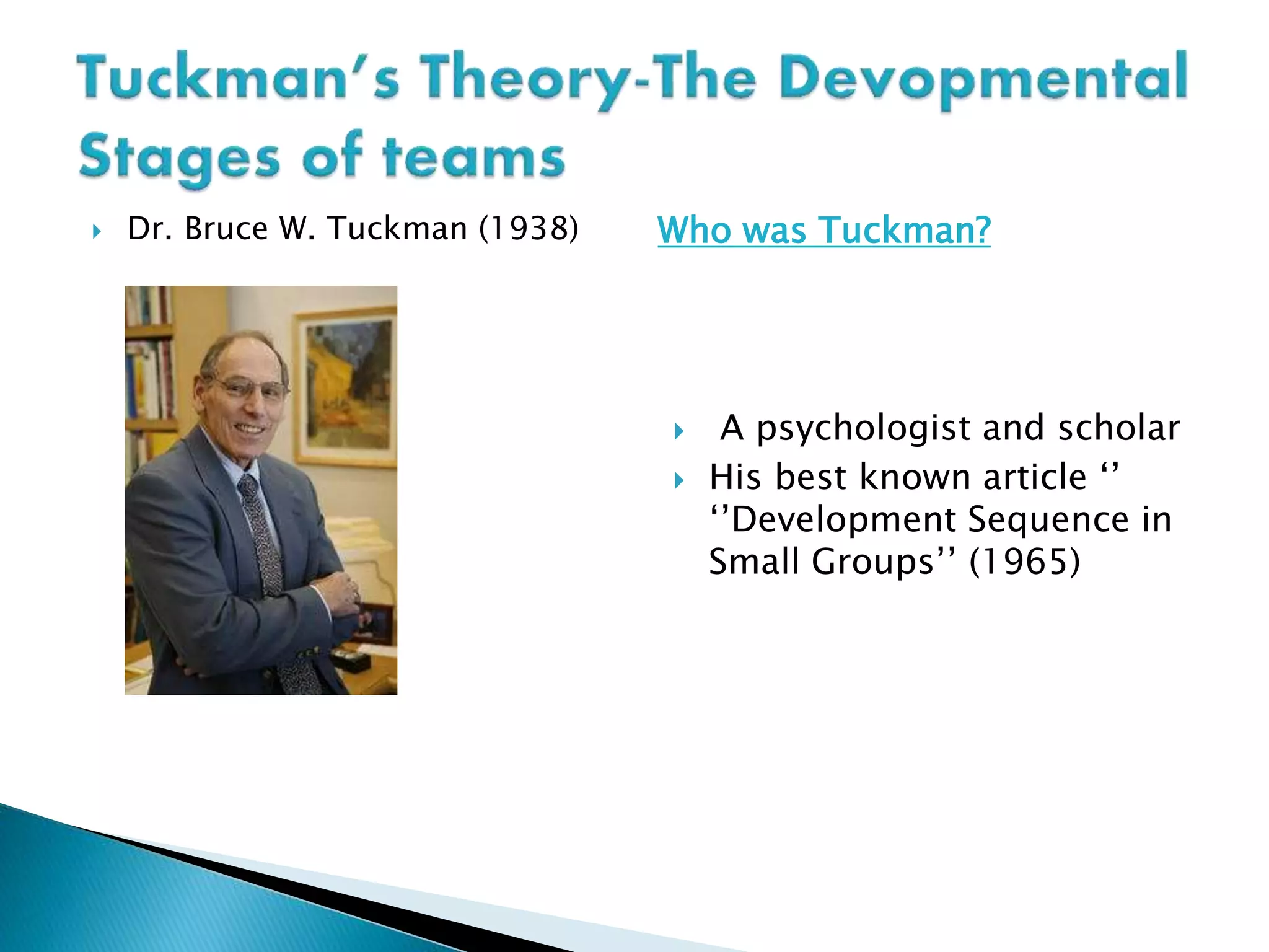 Teamworking theory, Tuckman's Theory-Aoife Fahey | PPT