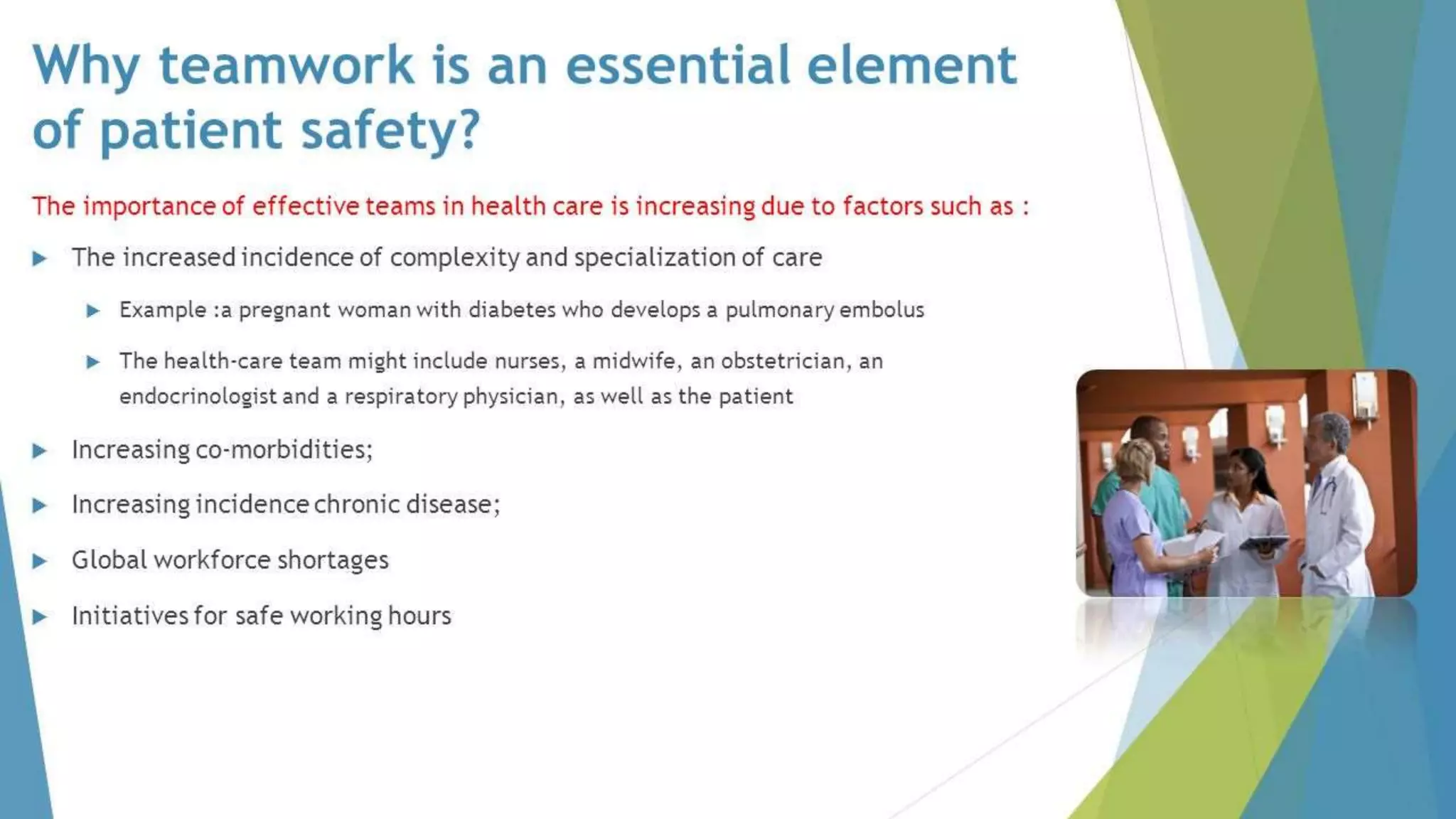 An Introduction to Teamwork in healthcare | PPTX