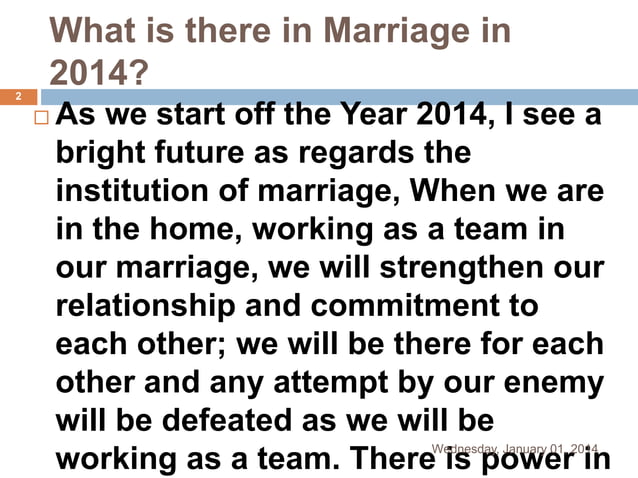 Teamwork in marriage | PPTX