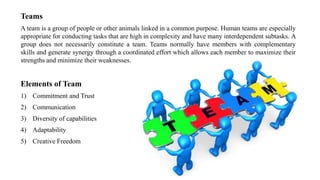 Teamwork in the workplace and ethics | PPTX