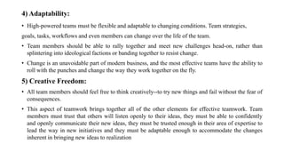 Teamwork in the workplace and ethics | PPTX
