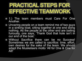 Team work makes the dreams work!! | PPTX