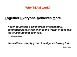 Team and management work notes for all .ppt
