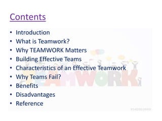 Teamwork ppt | PPTX