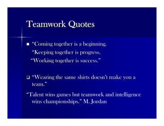 Teamwork ppt presentation | PDF