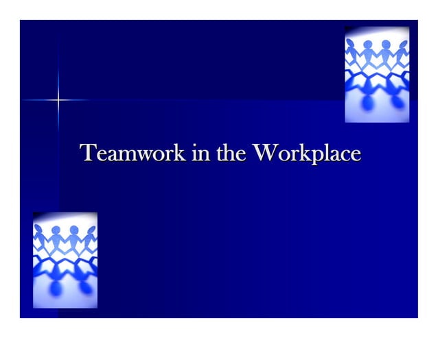 Teamwork presentation | PPT