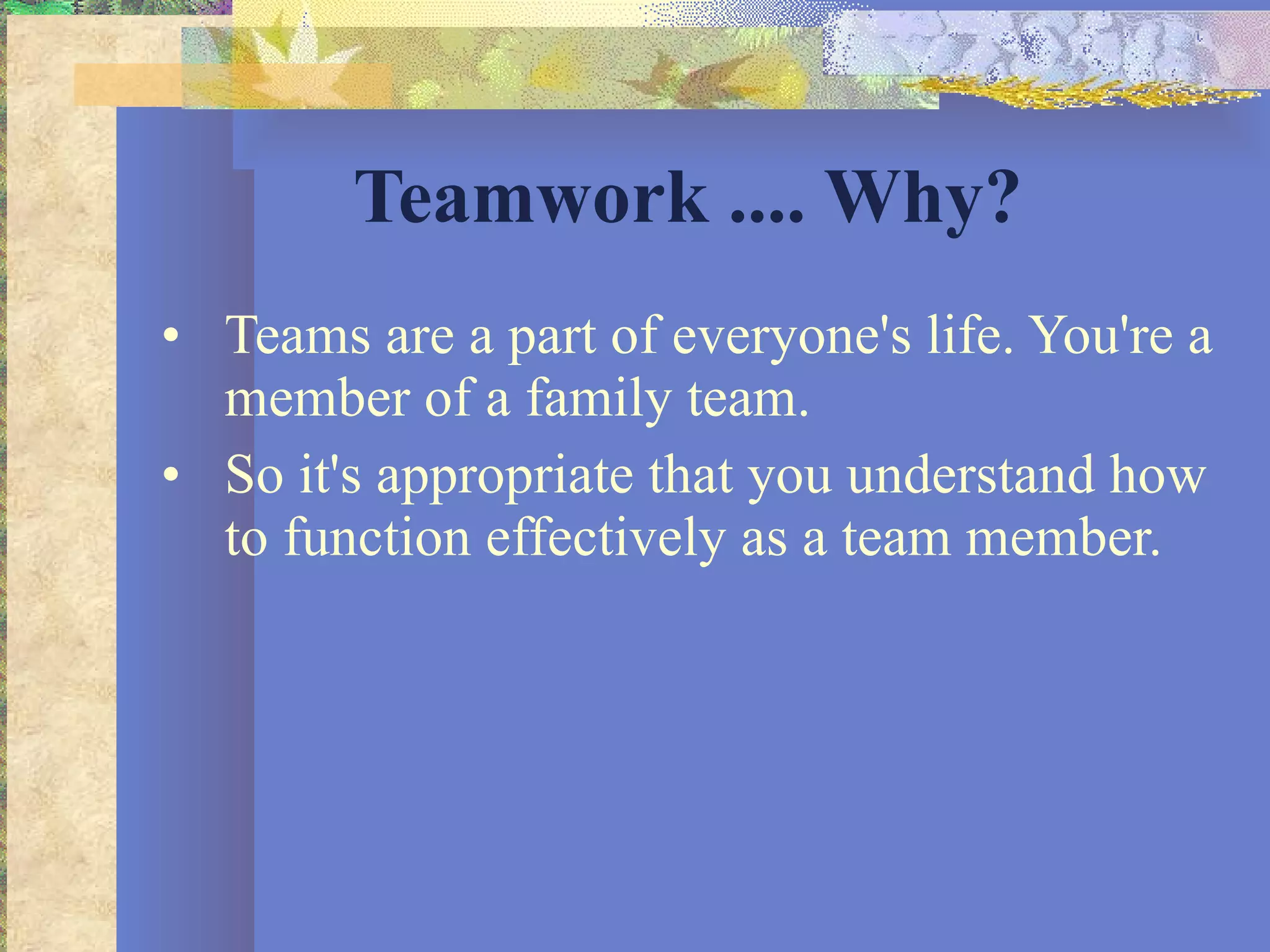 Teamwork Presentation | PPT
