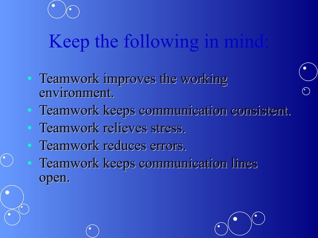 Teamwork Presentation | PPT