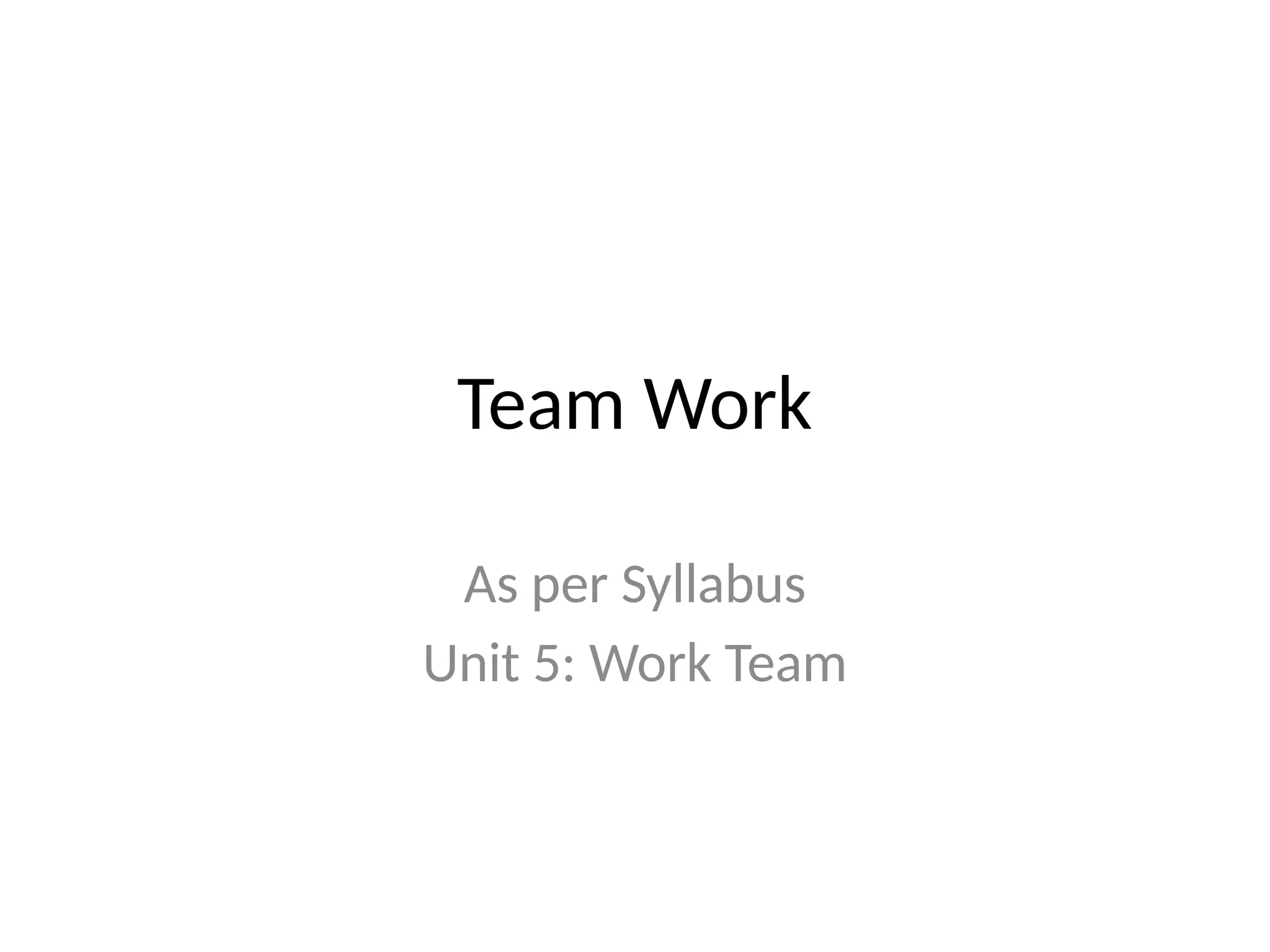 Team Work Presentation Pptx On Teanworks Pptx