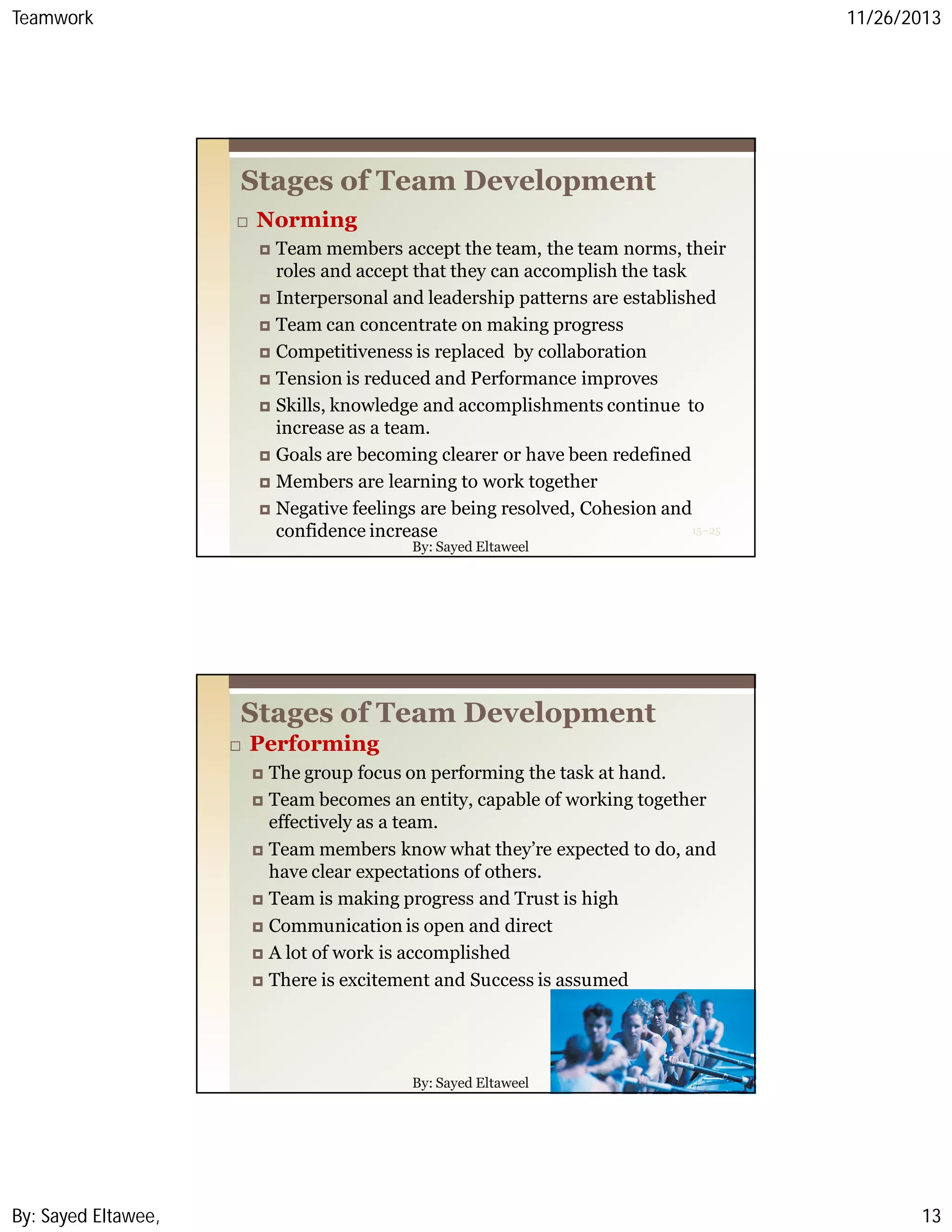 Teamwork presentation | PDF