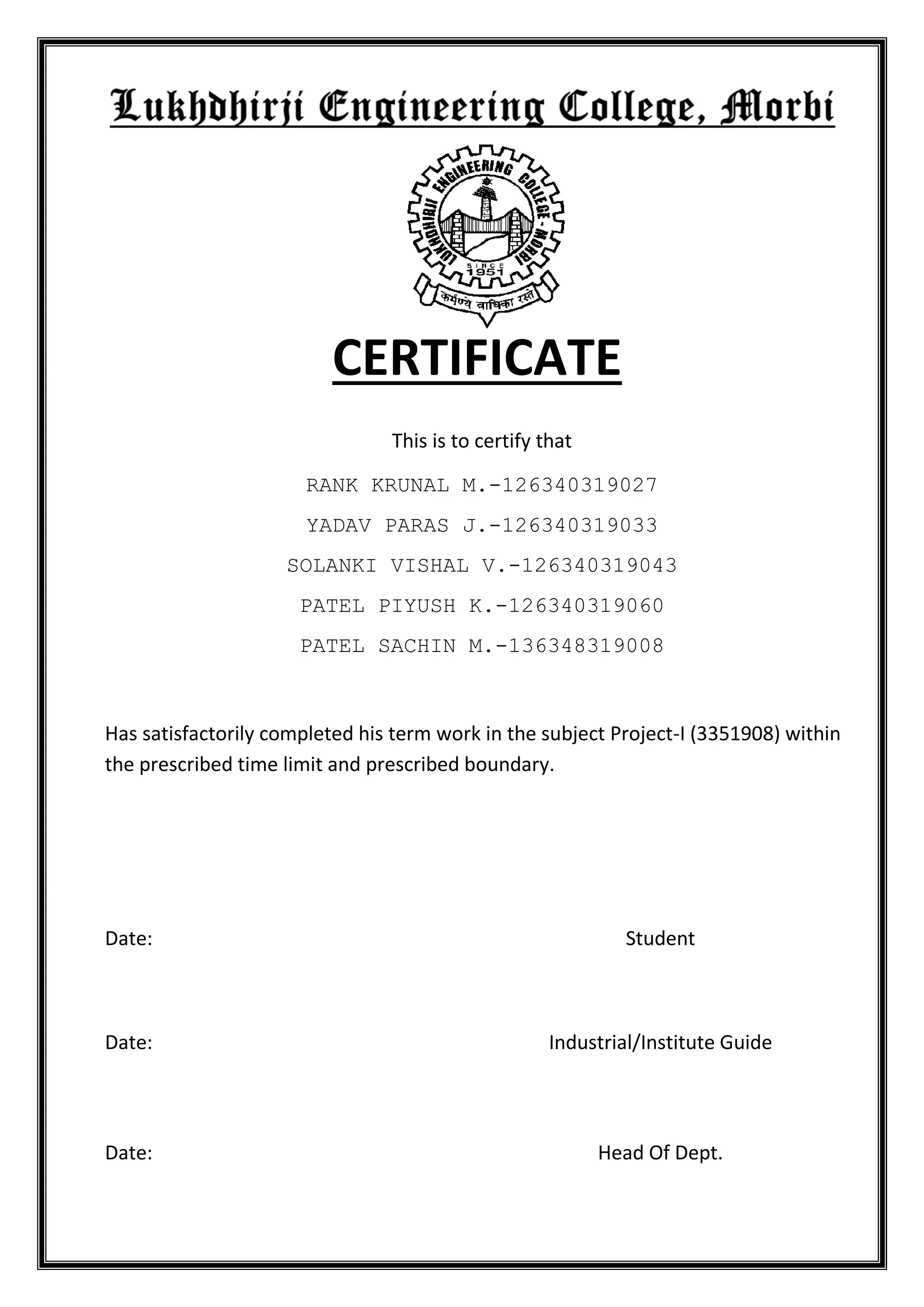 Final semester Project | PDF