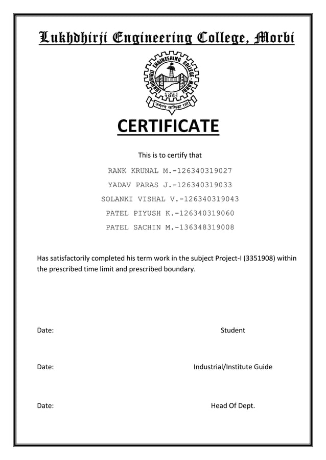 Final semester Project | PDF