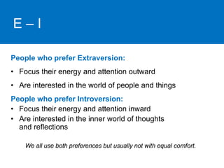 Team workshop using the using mbti | PPTX