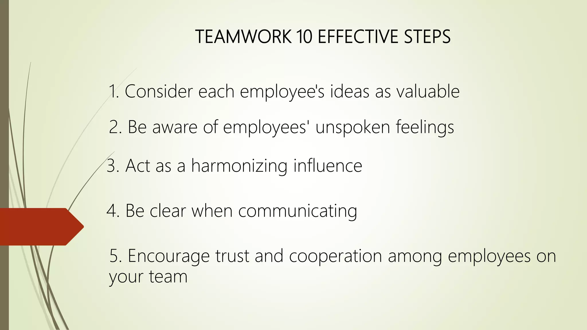 Teamwork and Team Building | PPTX