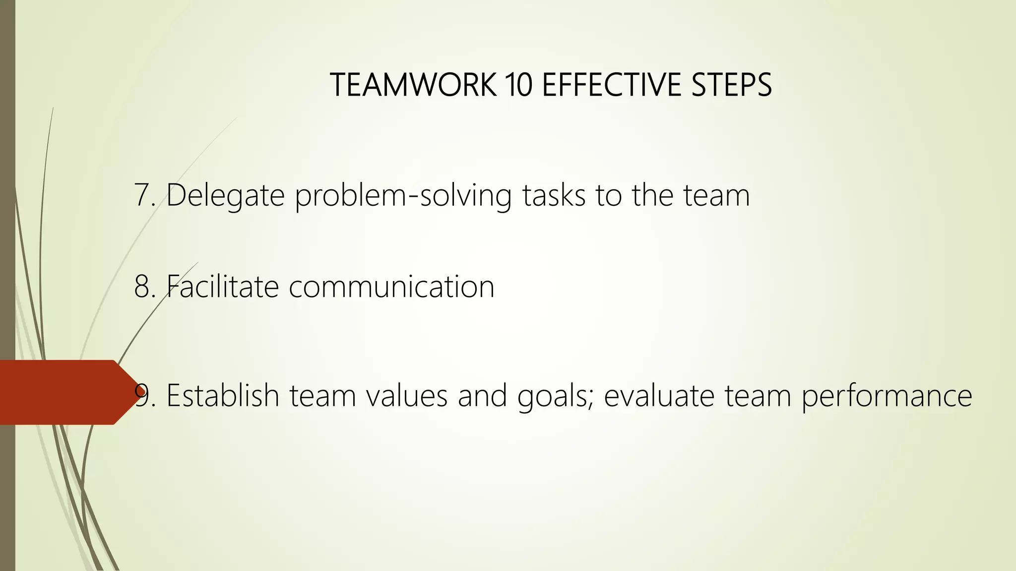 Teamwork and Team Building | PPTX