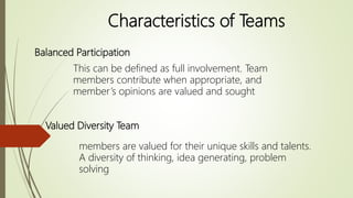 Teamwork and Team Building | PPTX