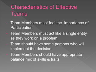 Team work & team building | PPTX