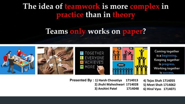 Teamwork theory vs practical | PPT