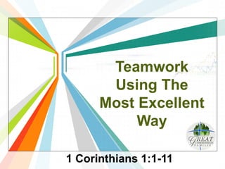 Teamwork using themost excellent way | PPT