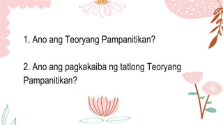TEORYANG PAMPANITIKAN PANITIKANG PANDAIGDIG | PPTX