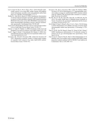 Determination of pesticide and phthalate residues in tea by QuEChERS method and their fate in ...